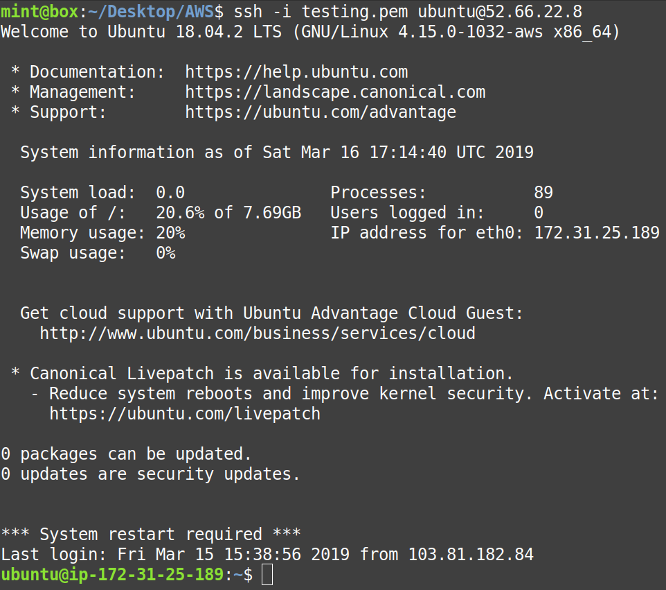 Install docker on AWS EC2 Ubuntu 18.04 (script method) - GeekyLane